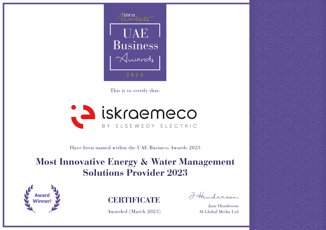 UAE Business Awards | Most innovative energy and water management solutions provider 2023
